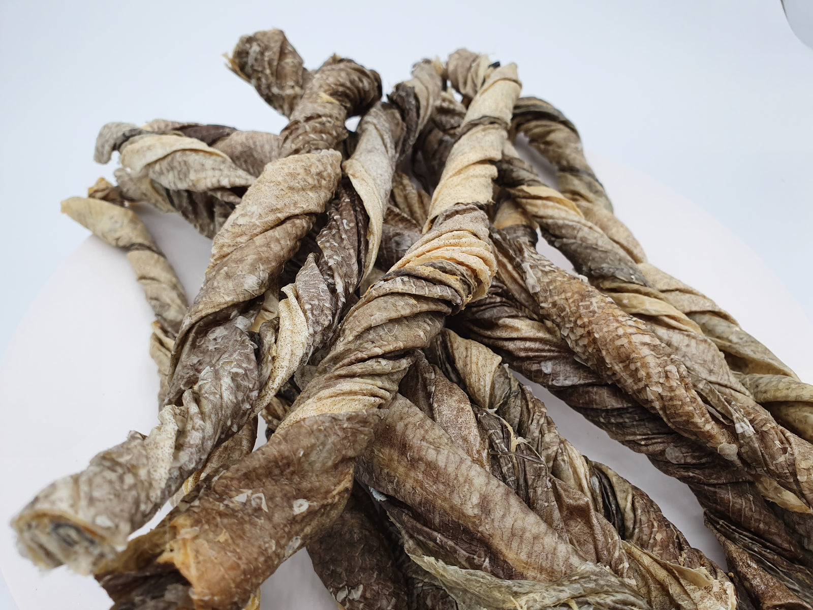 Fish Skin Combo Pack: All-Natural Cod Skin Rolls and Salmon Skin Treat