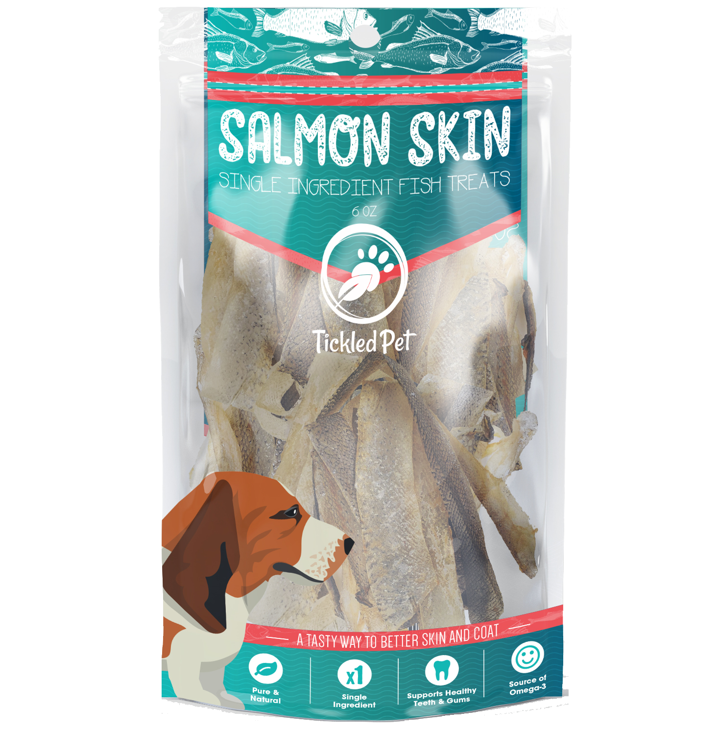 Fish Skin Combo Pack: All-Natural Cod Skin Rolls and Salmon Skin Treat